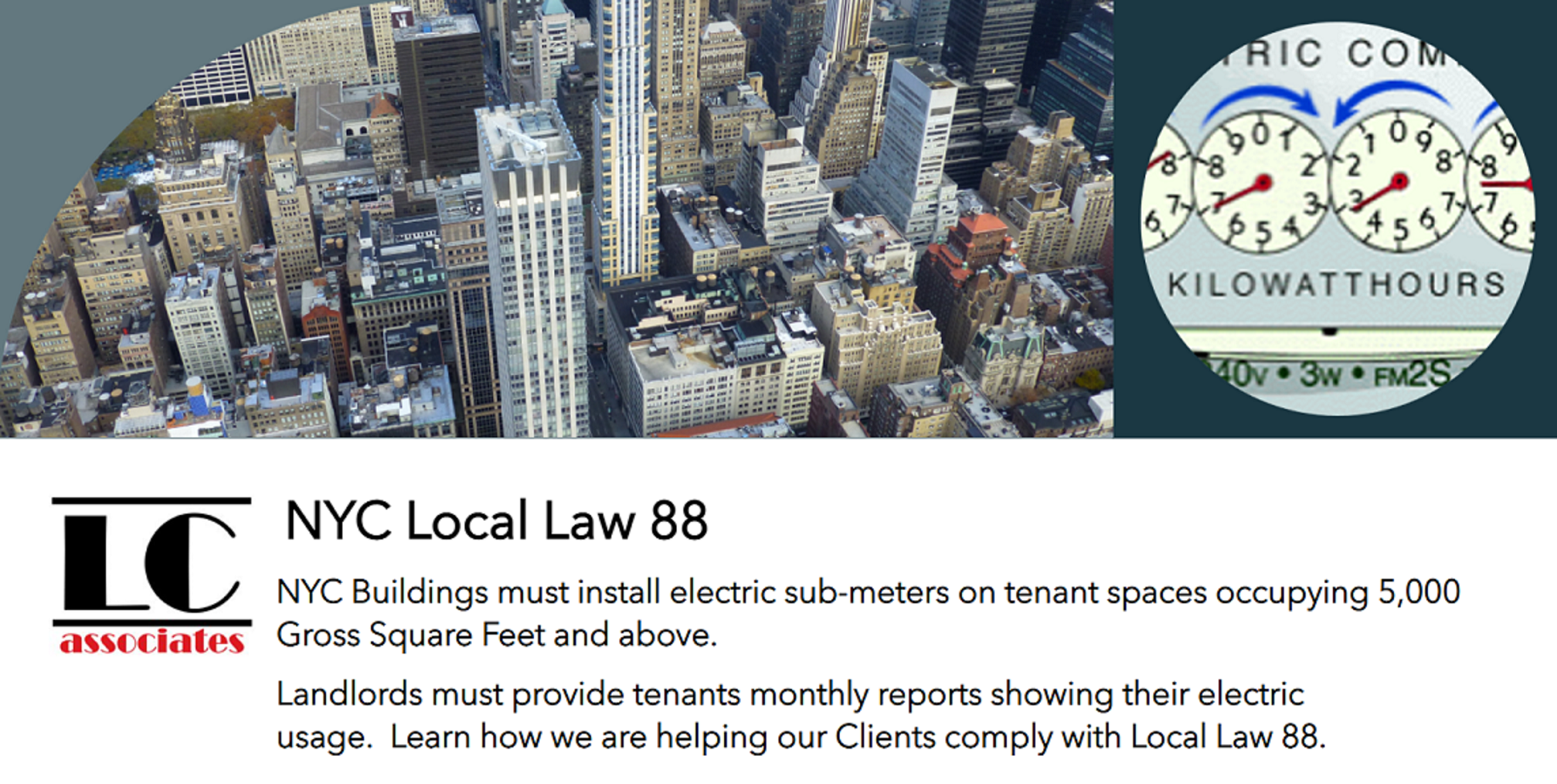 Local Law 88 - Commercial Tenant Sub-Metering